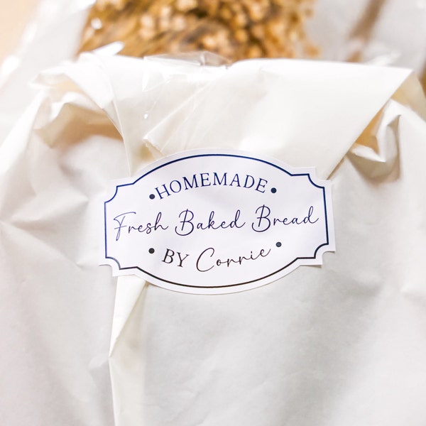 Custom Sourdough Bread Label Stickers || Custom Bakery Sticker ...