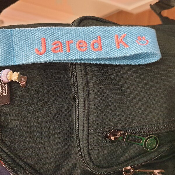 Princess Name Tag, Personalised Embroidery Name Tag, Princess Keyring ...