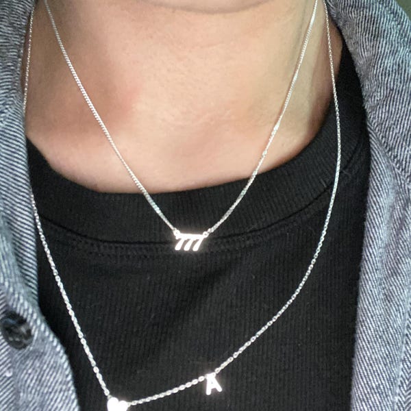 Angel Number Necklace With Curb Chain, Sterling Silver Lucky Date ...
