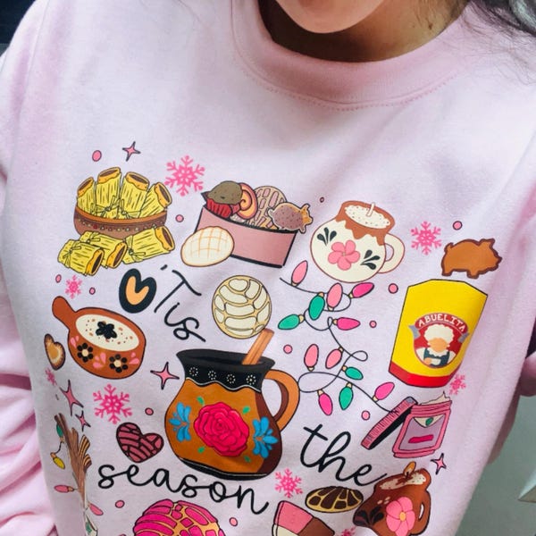 EL BORRACHO MEXICANO Front and Back Sweater Mexico Latina Tequila Shots ...