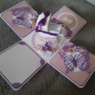 Kraft Wedding Invitation, Wedding Exploding Box Invitation, Vintage ...