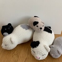 Crochet Cat Pattern: Marshmallow Kittie Amigurumi Cat Pattern Instant Download Pattern English ...
