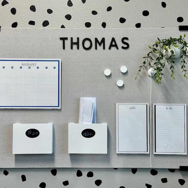 Magnetic Board Organization for Family or Salon or Spa: Modern Custom ...