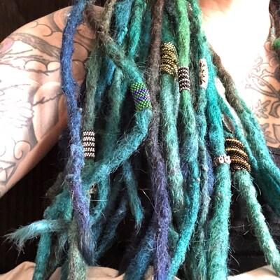 Peyote Stitch Rasta Dreadlock Bead for Small to Large Locks Fancy ...