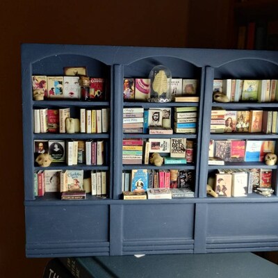 Custom 6 Shelves Miniature Bookcase - Etsy
