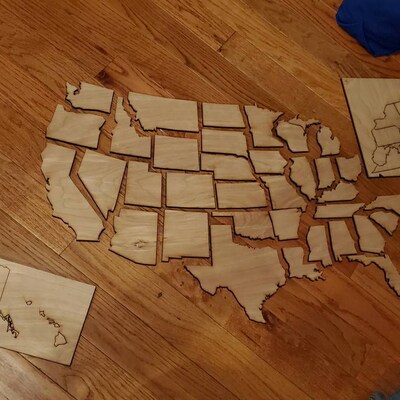 Rustic USA Map, Travel Gift, United States Travel Map, Wall Art, DIY ...