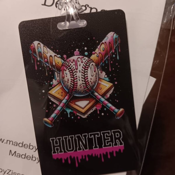 Drip Baseball Bag Tags, Baseball Name Tag, Equipment Bag Tag, Team ...