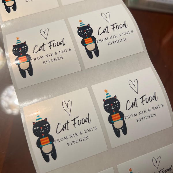 Foil Labels / Foil Stickers on A Sheet 2 Squares : We Print Your Design ...