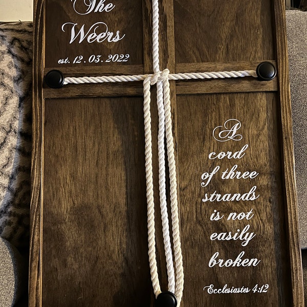 Trinity Braid - Cord of Three Strands Unity Ceremony Wedding Decor ...