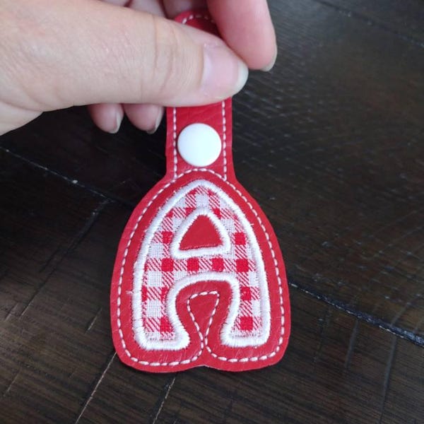 Shell Snap Tab Embroidery Digital File Instant Download Key Fob ...