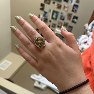 College Ring , Graduation Ring , Class Ring , Woman Gold Ring , Solid ...