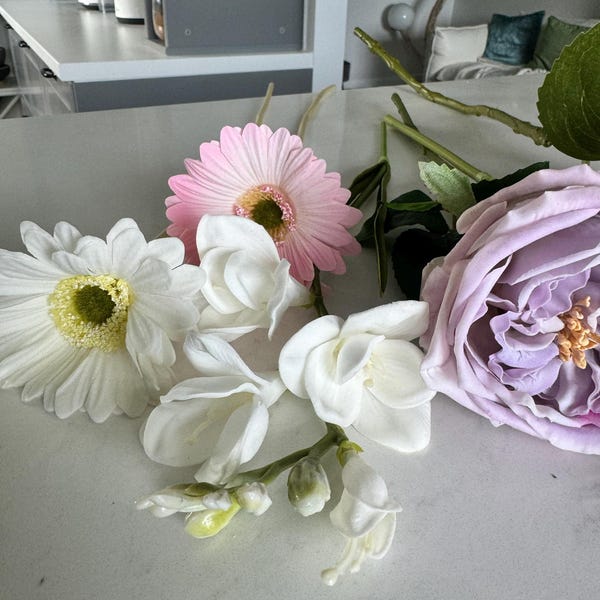 Ivory White Freesia Orchids Real Touch Flowers DIY Centerpieces ...