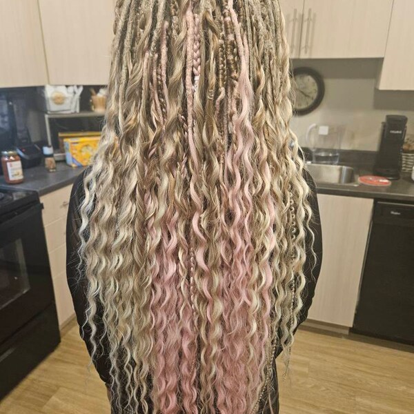 Wavy Dread Ginger Dreadlocks Curly Oranges Dreads Synthetic Crochet ...