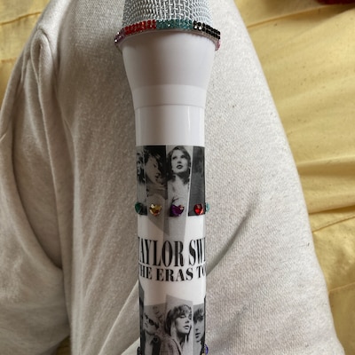 Iridescent Rhinestone Prop Microphones Concert AB Holo - Etsy