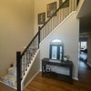 Modern Style Oak Hardwood Stair Handrail 6084 Contemporary Style White ...