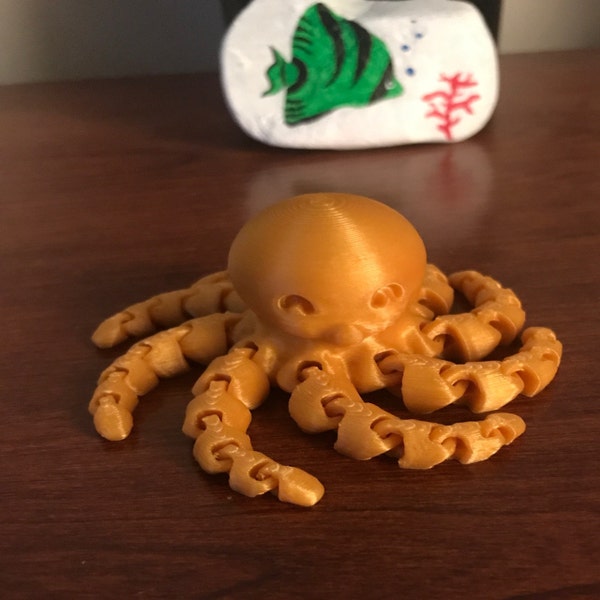 Cute Mini Octopus / 3D Printed - Etsy