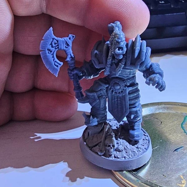 Colonel Thierry Du Lion D'argent Paladin Bust to Paint Dungeons Dragons ...