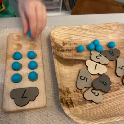 Ten Frame Wooden Ten Board Montessori Materials 10 Frame Kindergarten ...