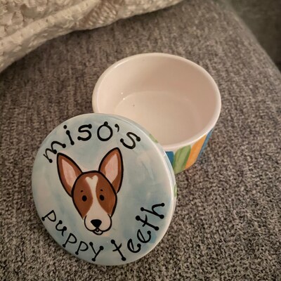 New Puppy Tooth Box / Puppy Teeth Box / Custom Pet Gift / Personalized ...