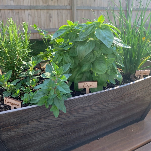 Set of Plant Markers | Potted Plant Sign | Herb Marker | Plant Stake ...