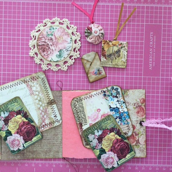 Junk Journal Ephemera, 27 Pieces, JJ Ephemera, Mass Make Ephemera, Various Themes, Grab Bag ...