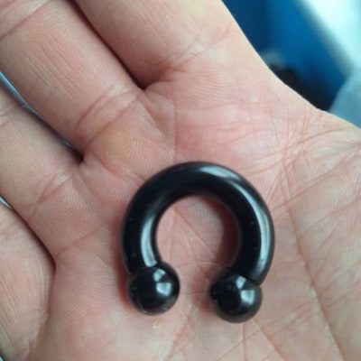 Prince Albert Piercing Jewelry, 2pcs Ball Closure Ring and Circular ...