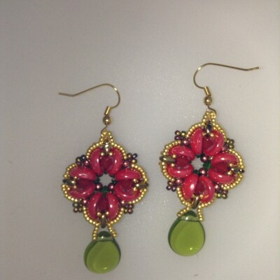 Tutorial Libby Earrings-beading Tutorial Instant - Etsy