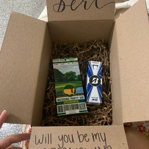 Groomsmen Proposal Ticket Football, Personalized NFL Groomsmen Gift ...