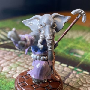 Loxodon Paladin D&D Elephant Warrior TTRPG 32mm Miniature Pathfinder ...