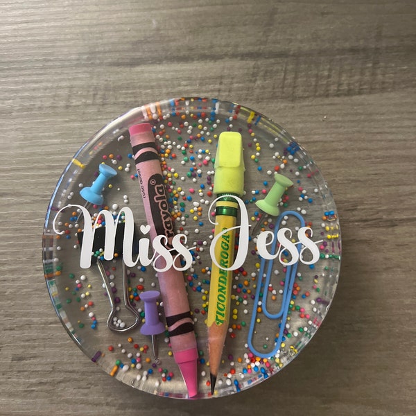 Teacher Coaster, Teacher Coaster Resin, Teacher Desk Decorations ...
