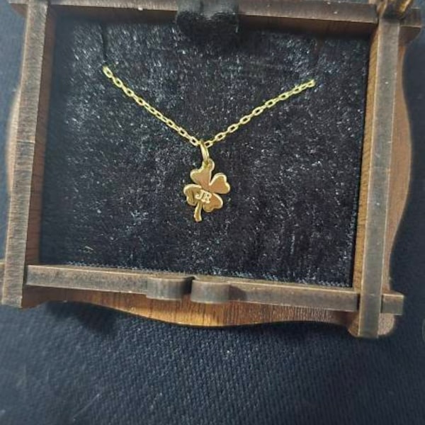 Four Leaf Clover Necklace, 4 Leaf Clover Necklace, Tiny Clover Necklace ...