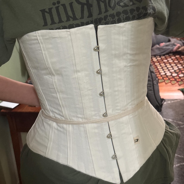 Civil War Era Corset With Busk and Grommets - Mid Bust - 16 Flat Steel ...