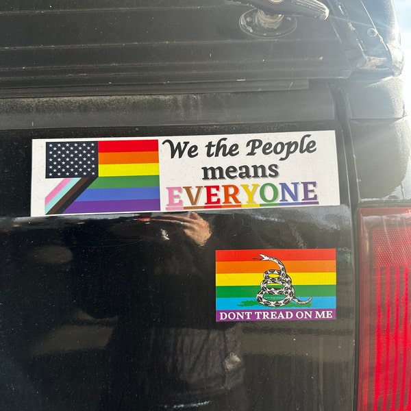 Trans Rights Sticker, LGBTQ Bumper Sticker, Bi Pride, Gay Ally, Social ...