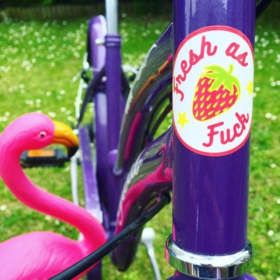 Fresh as Fck Strawberry Vinyl Sticker - Etsy