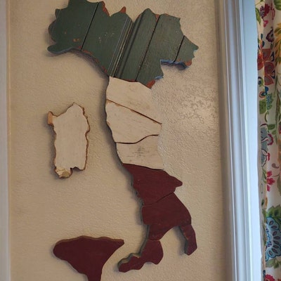 Mosaic Italy, Wood Mosaic Art, Italian Decor, Italy Wall Art, Reclaimed ...
