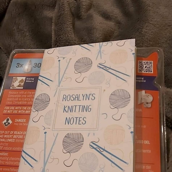 Personalised Knitting Notebook or Notepad - Gift for a Knitter - 8 ...
