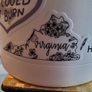 Virginia Sticker VA State Flower Flowering Dogwood - Etsy