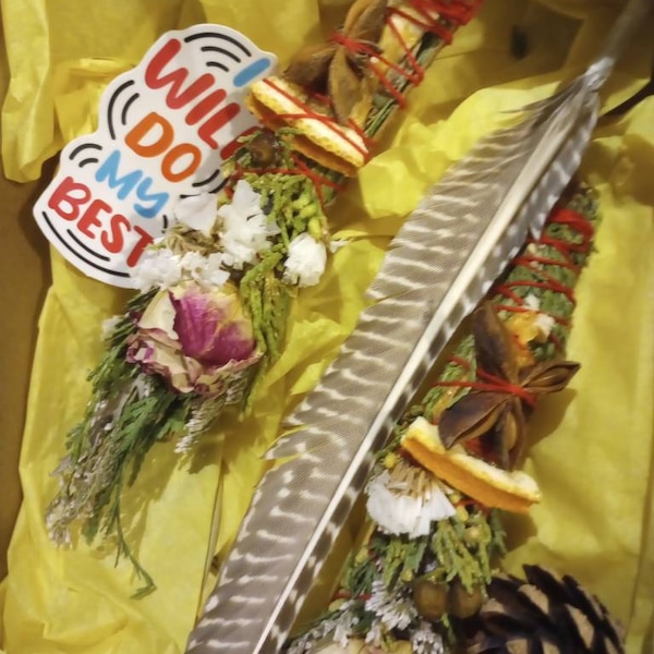 Winter Solstice Smudge Stick,yule, Alternative,alter,blend,cleanse, - Etsy