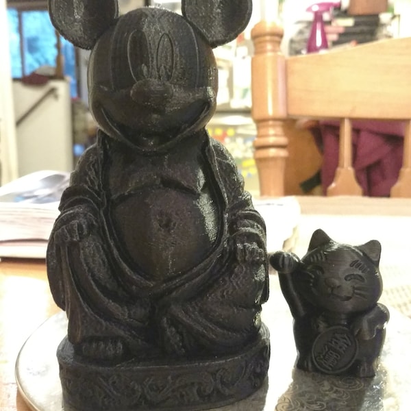 Mickey Mouse Buddha, Buddha Mickey, Mickey Gift for Her, Zen Garden ...