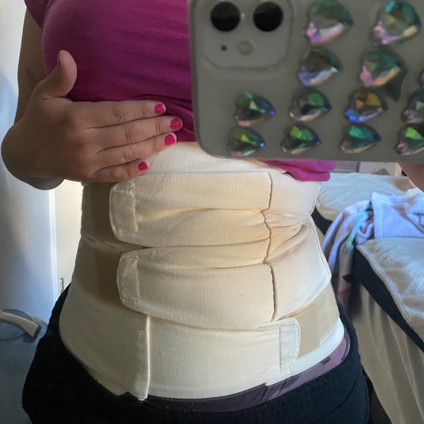 Natural Baby Belly Reducer Wrap, 100% Natural Cotton Girdle, Postpartum ...