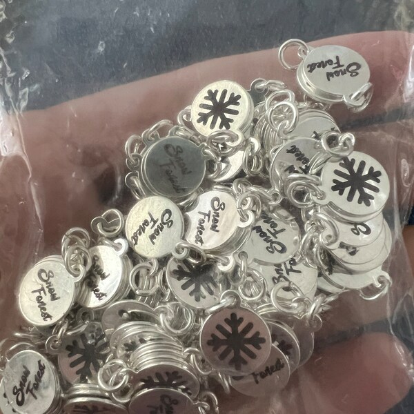 Metal Tag for Gifts, 15mm Engraved Custom Jewelry Tags, Steel Based ...