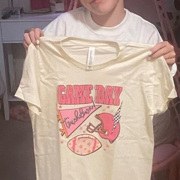 Football Shirt Preppy Football Season Tshirt Game Day Shirt Cute ...