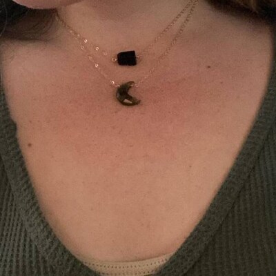 Ruby Necklace, Ruby Triangle Shaped Necklace, Gemstone Bar Necklace ...