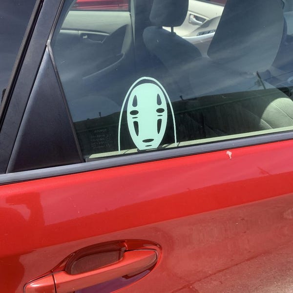 Spirited Away Peeking No Face Inspired Window/ Car Vinyl Decal - Etsy
