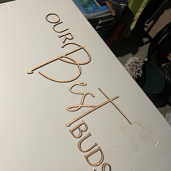 Our Best Buds Letters for Wedding Wall, Wooden Letters for Seating ...