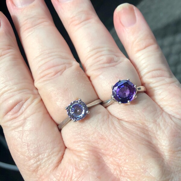 Beautiful Trillion Cut Musgravite Ring 11.45CT. Accent Stones Are Round ...