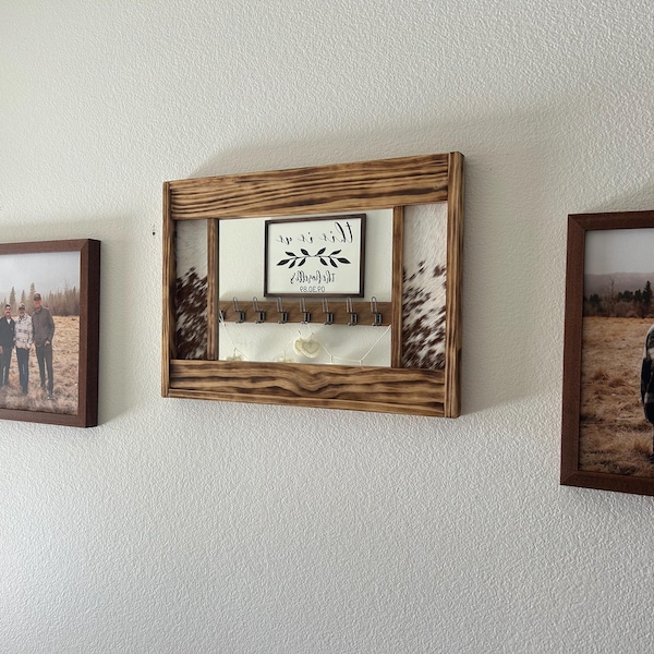 Genuine Cowhide Western Mirror • Oversized Mirror • Farmhouse Decor - Etsy