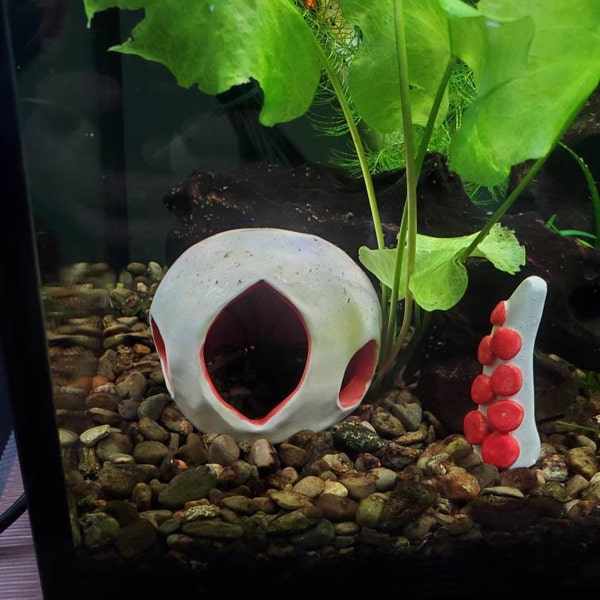 Tiny Sea Monster Sculpture - MADE TO ORDER - Fish Tank Decorations ...