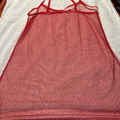 Lingerie see through uncen... x rated, Red sheer nightgown, See through ...