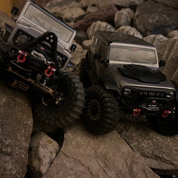 Kyosho Mini Z 4x4 Jeep Body Armor Rack With KC Lightbar and Side Ladder ...